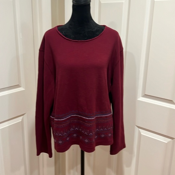Koret | Sweaters | Koret City Blues Womans Xl Maroon Sweater 65 ...